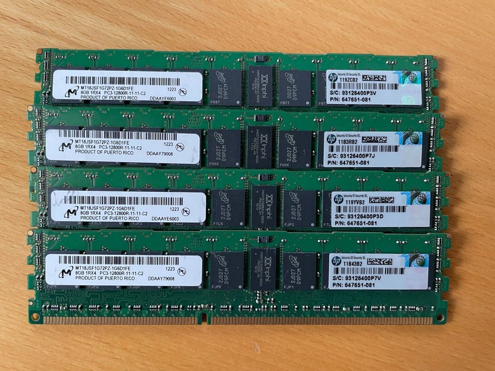 HP 8GB DDR3-1600 PC3-12800R Registered Server-RAM | Kaufen auf Ricardo