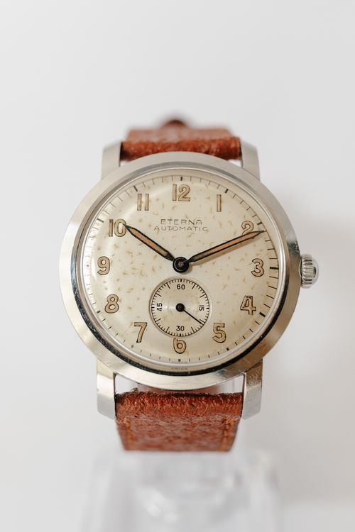 Vintage Eterna Bumper Field Watch w/ Radium white Dial 34mm (Gebraucht ...