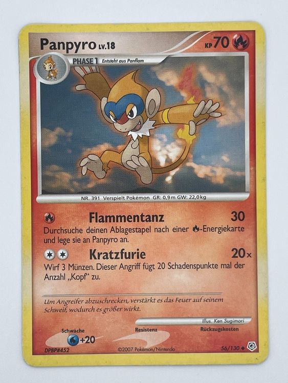 Panpyro 56/130 Pokémon Diamond & Pearl (Neu (gemäss Beschreibung)) in ...