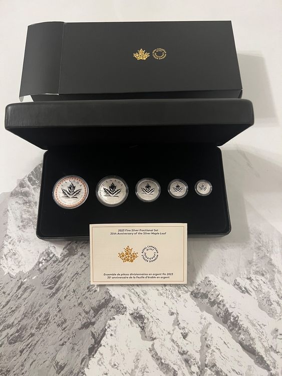 Maple Leaf - 5 Coin Fractional Set 2023 (Neu und originalverpackt) in ...