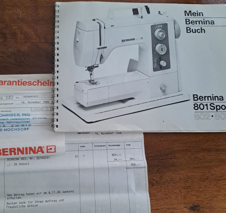 Bernina 803 Sport (Gebraucht) in Basel für CHF 15 – nur Abholung auf ...
