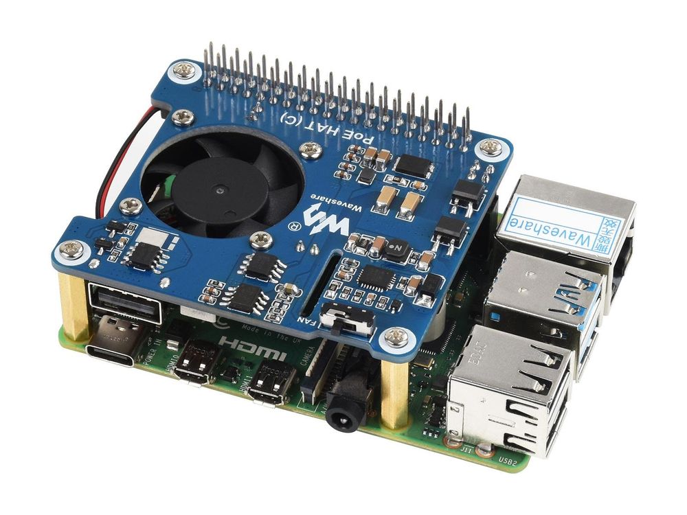 WaveShare PoE HAT (G) pour Raspberry pi 3B+/4B | Kaufen auf Ricardo