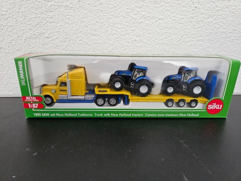 Neu - Siku - 1805 - LKW mit New Holland Traktoren (Neu und ...