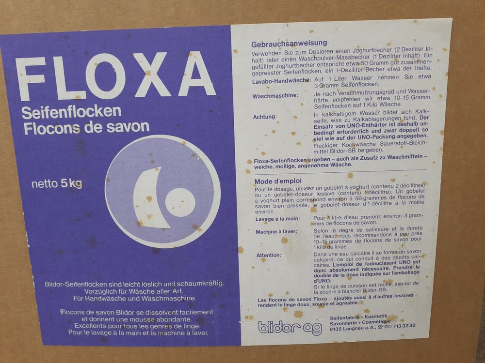 Floxa 5kg Seifenflocken Kleider Waschen Herbst Zeit Basteln (Neu ...