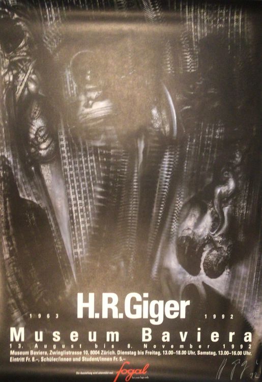 HR Giger (Hans-Rudolf) - Plakat, handsigniert | Kaufen auf Ricardo