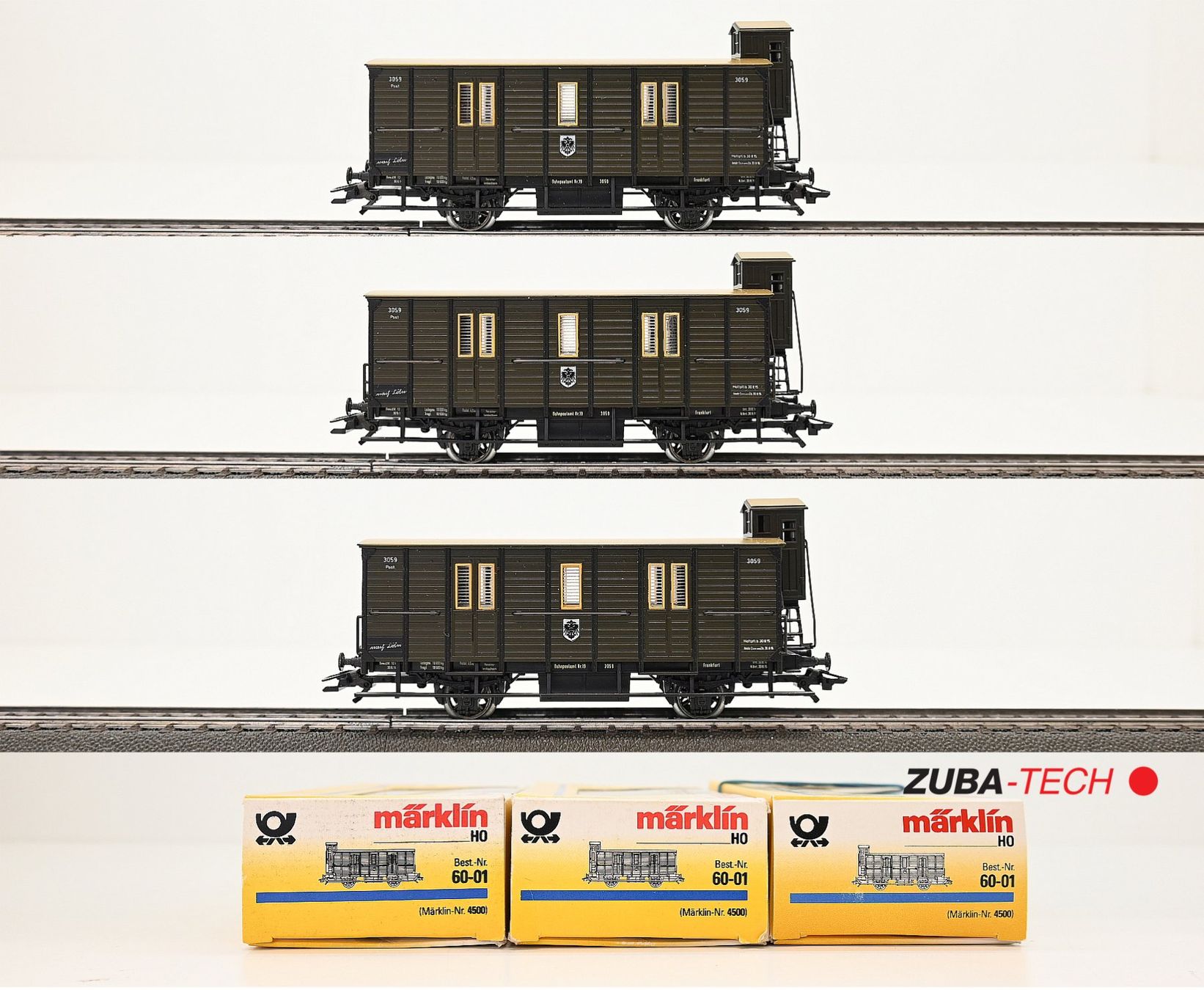 Märklin 3x Postwagen der DR H0 WS mit OVP (Gebraucht) in St. Gallen für ...