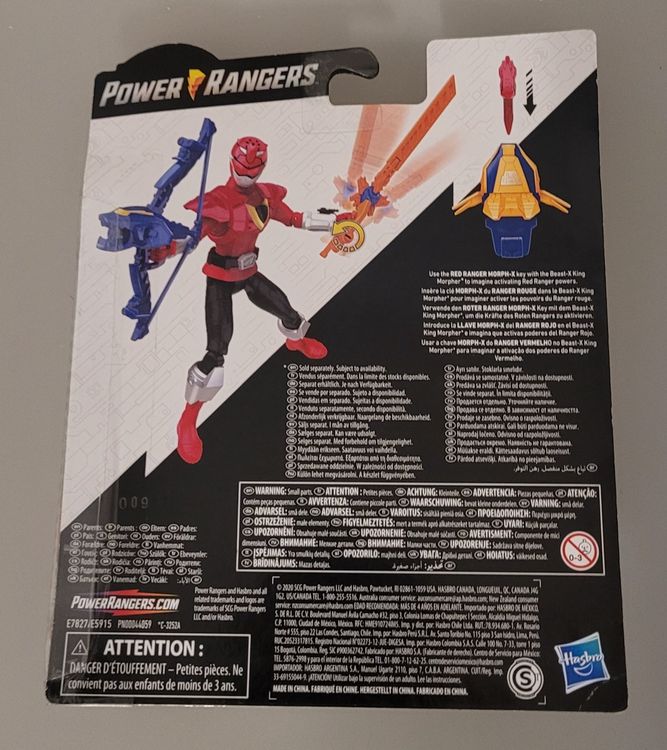 Power Ranger Beast -X Red Ranger Spielfigur (Neu und originalverpackt ...