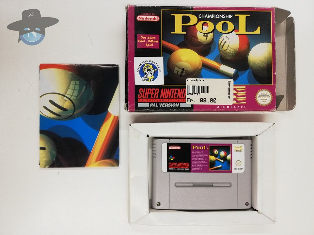 Pool Championship inkl. Poster ! / Super Nintendo SNES (D'occasion) à ...