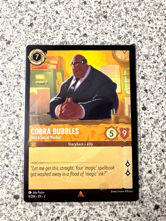Cobra Bubbles - Lorcana Rise of the Floodborn 4 / 204 (Neu (gemäss ...