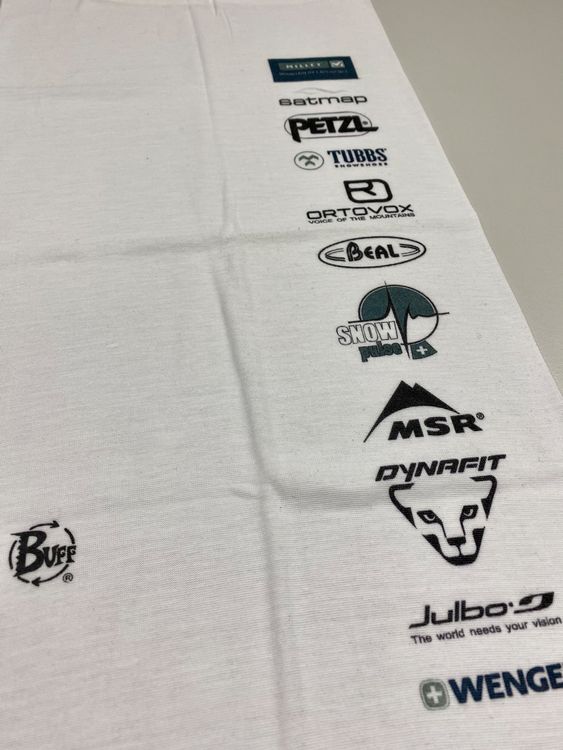BUFF Halstuch Weiss mit Brands | Kaufen auf Ricardo