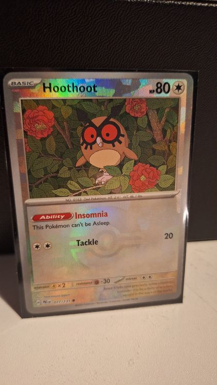 Hoothoot / Pokeball EN / 077/131/Pokemon Prismatic Evolution | Kaufen ...