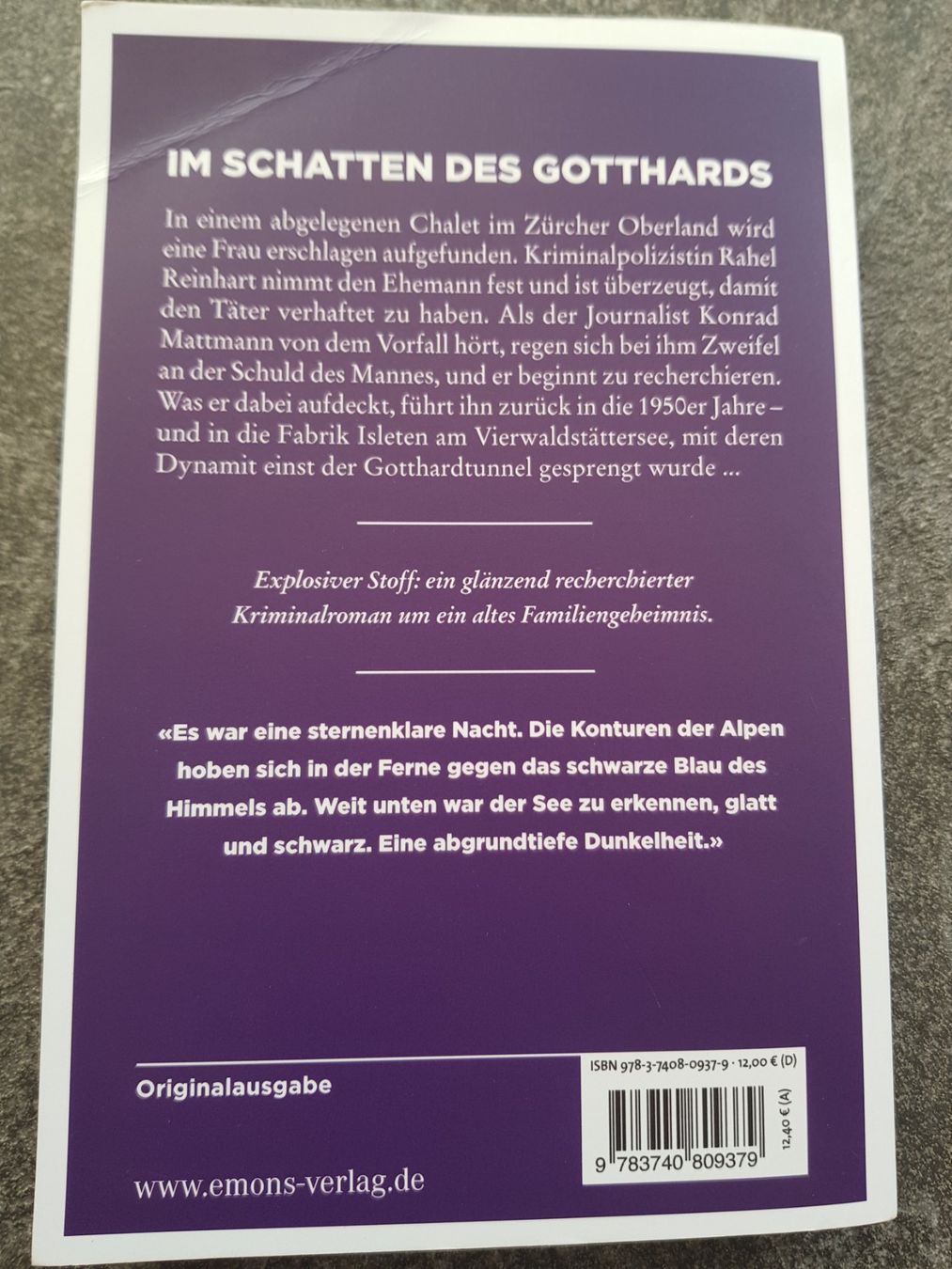 Der Vermisste vom Vierwaldstättersee / Martin Widmer / Krimi (Gebraucht ...