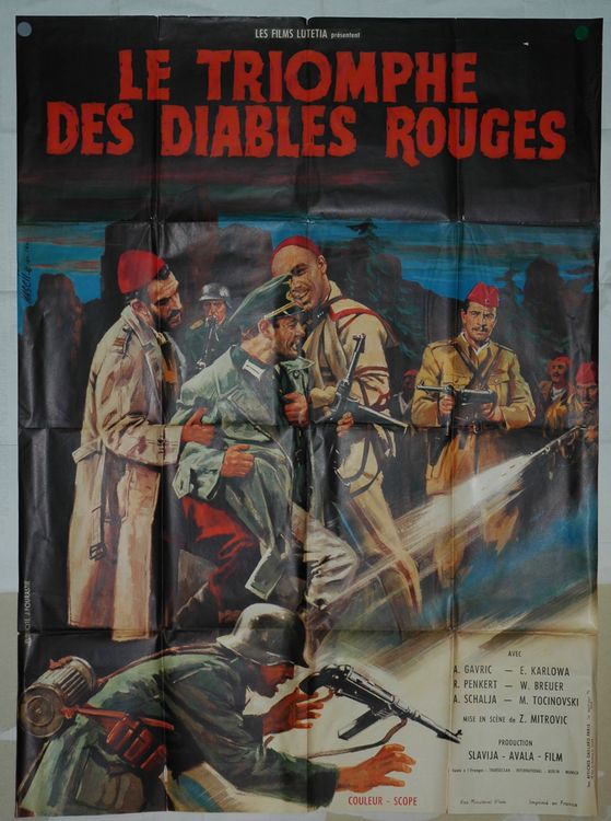 Filmplakat: LE TRIOMPHE DES DIABLES ROUGES -( Rarität ) (Gebraucht) in ...