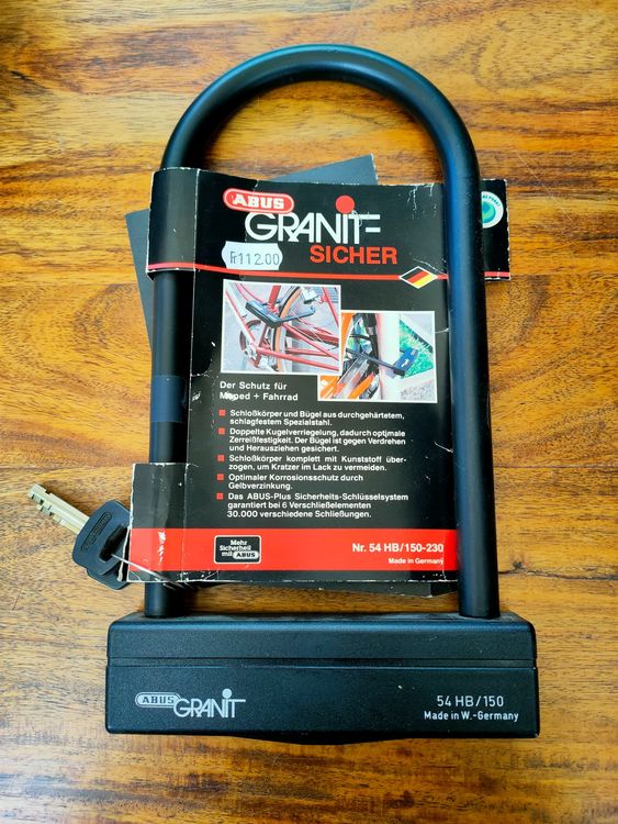 Abus Granit - 54 HB / 150 - Bügelschloss mit 2 Schlüssel | Kaufen auf ...