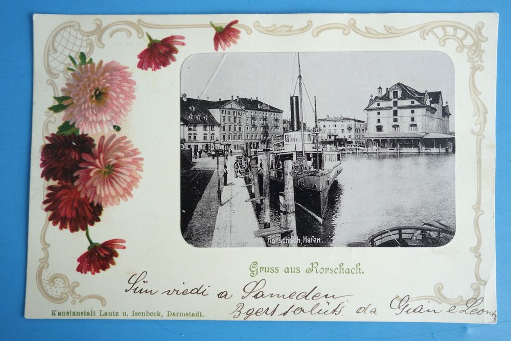 RORSCHACH ANSICHTSKARTE - 1900 - Gruss aus Rorschach (Gebraucht) in Ibach für CHF 14 – mit ...