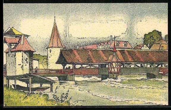 Bremgarten /AG, Alte Reussbrücke u. Hex (Gebraucht) in Berlin für CHF ...