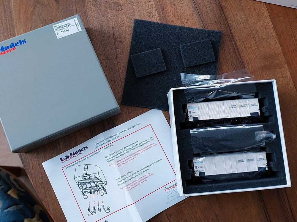 L.S. Models 37157 - SBB Icefs Frigo Wagen-Set - H0 GS OVP (Neu (gemäss ...