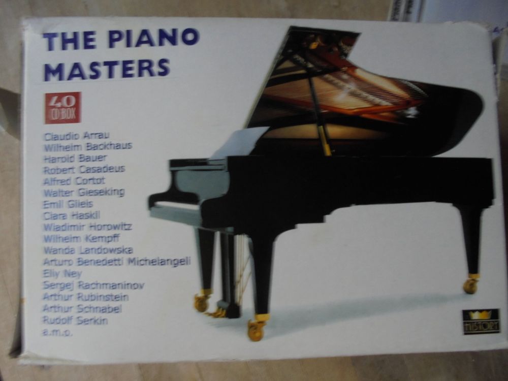 40 CDs "The Piano Masters" Klassik Musik CD-Box (Gebraucht) in ...