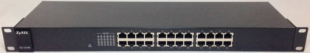 ZyXEL ES-1024B Ethernet Switch RJ45 10/100BaseT 24-Port 19" | Kaufen ...