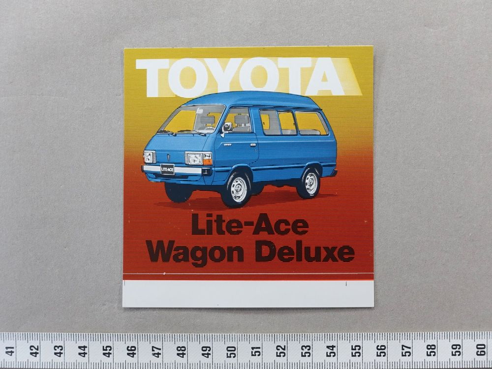 Alter Aufkleber Toyota, Lite-Ace Wagon Deluxe, Sticker, Auto (Gebraucht ...