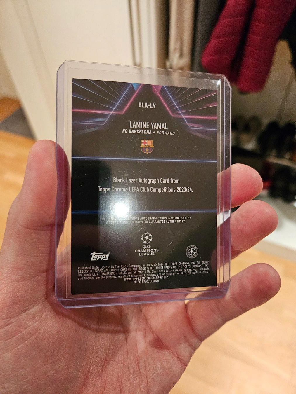 Topps Chrome Lamine Yamal FC Barcelona Black Lazer Autogramm (Gebraucht ...