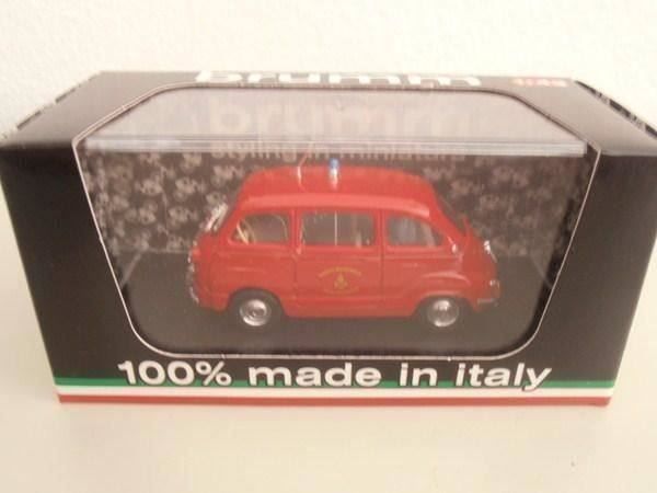 Fiat 600 D Multipla , Vigili del Fuoco (Feuerwehr) , 1:43 (Neu und ...