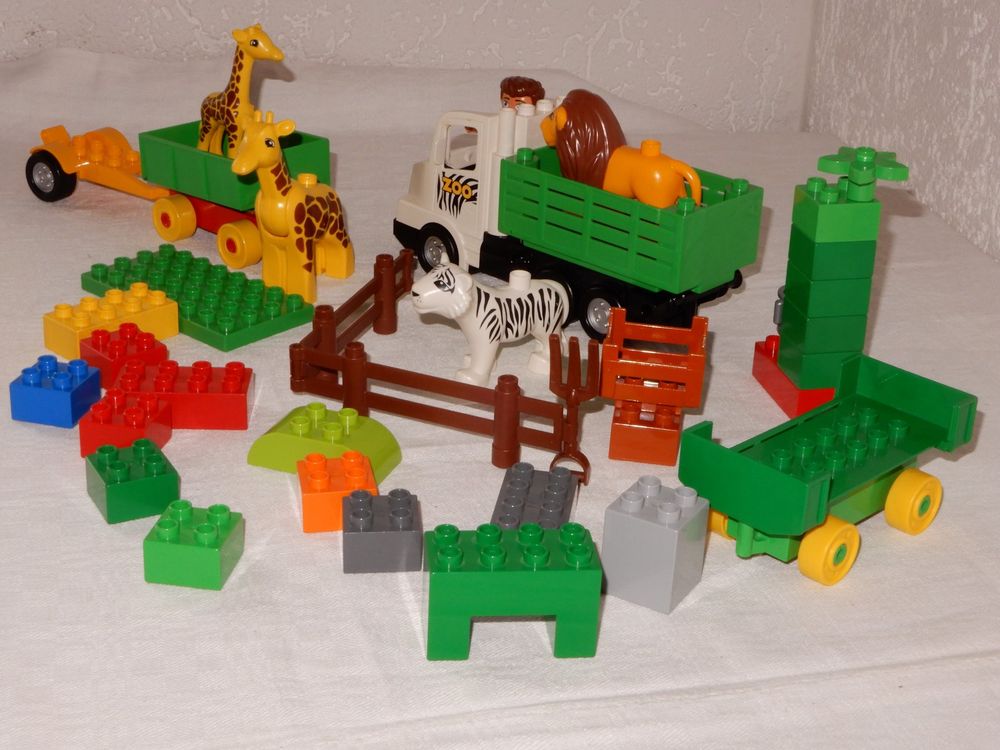 LEGO DUPLO Zoo Transporter 6172 und Steine, Tiere, Anhänger | Kaufen auf Ricardo