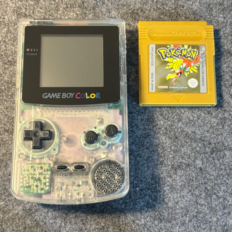 Gameboy Color Transparent + Pokemon Gold auf Deutsch (Gebraucht) in ...