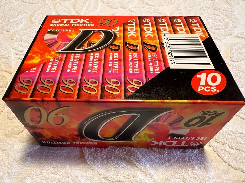 TDK D-90EB Normal Position Kassetten, 10 Stk. NEU (Neu und ...