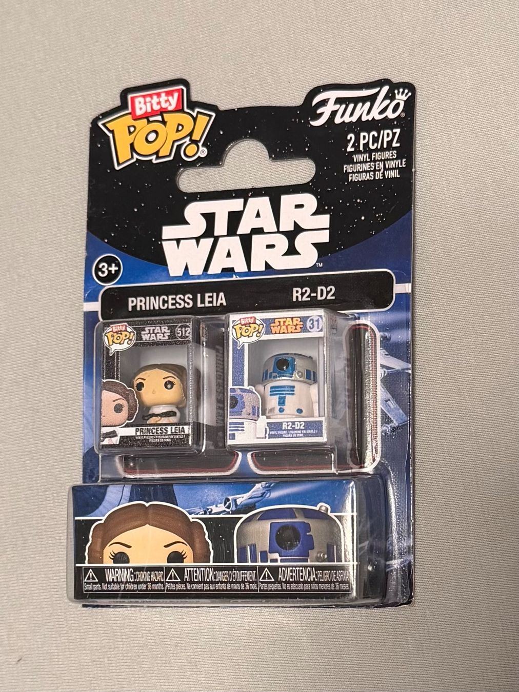 Funko Bitty Pop Star Wars Princess Leia & R2-D2 Set! (NEU) (Neu und ...