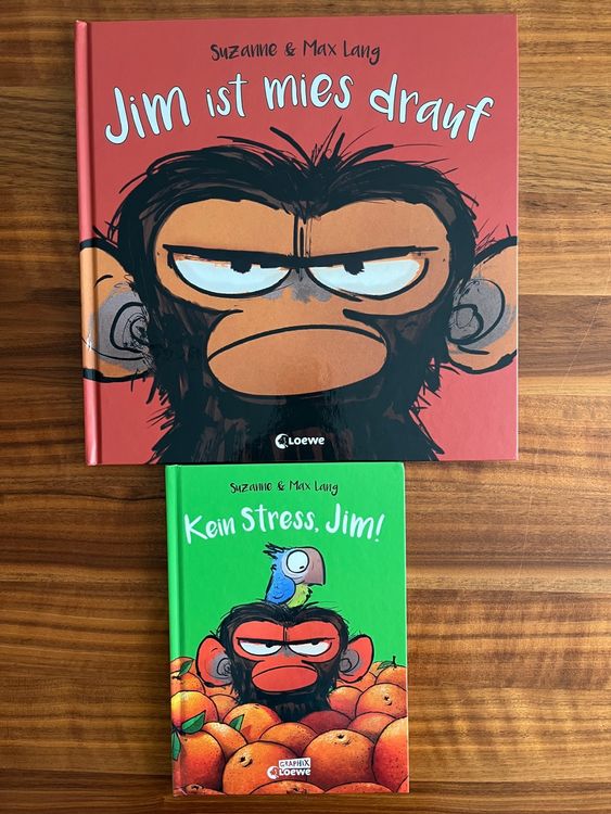 WIE NEU Kinderbücher Jim ist mies drauf + Kein Stress Jim | Kaufen auf ...