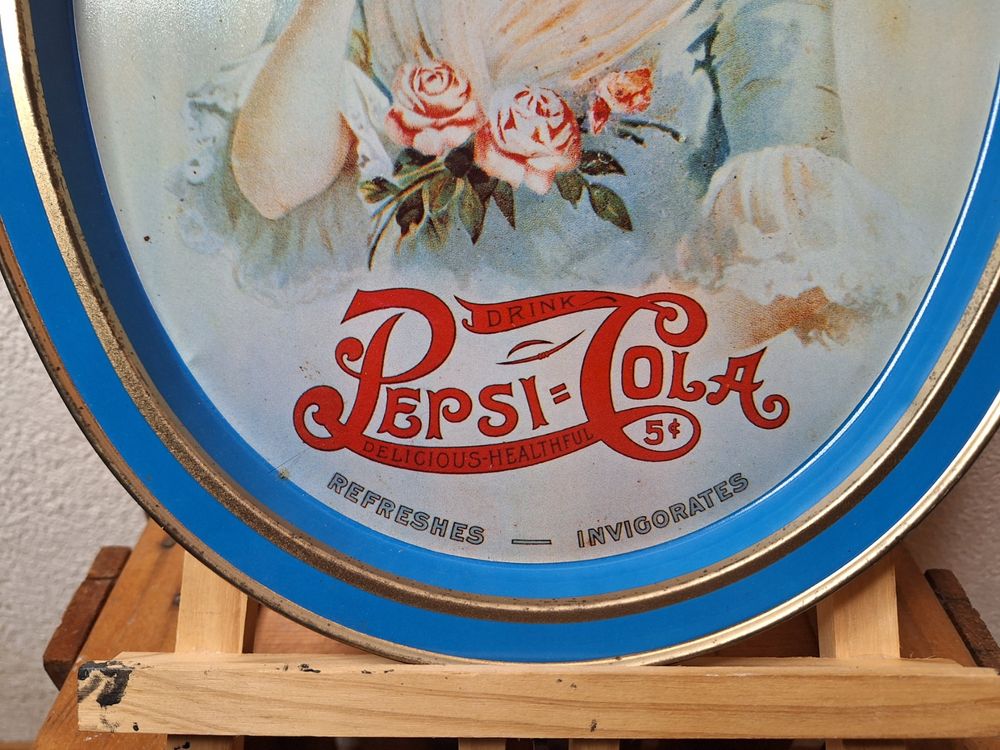 Original Vintage Serviertablett Pepsi 70er Jahre Made in USA (Gebraucht ...