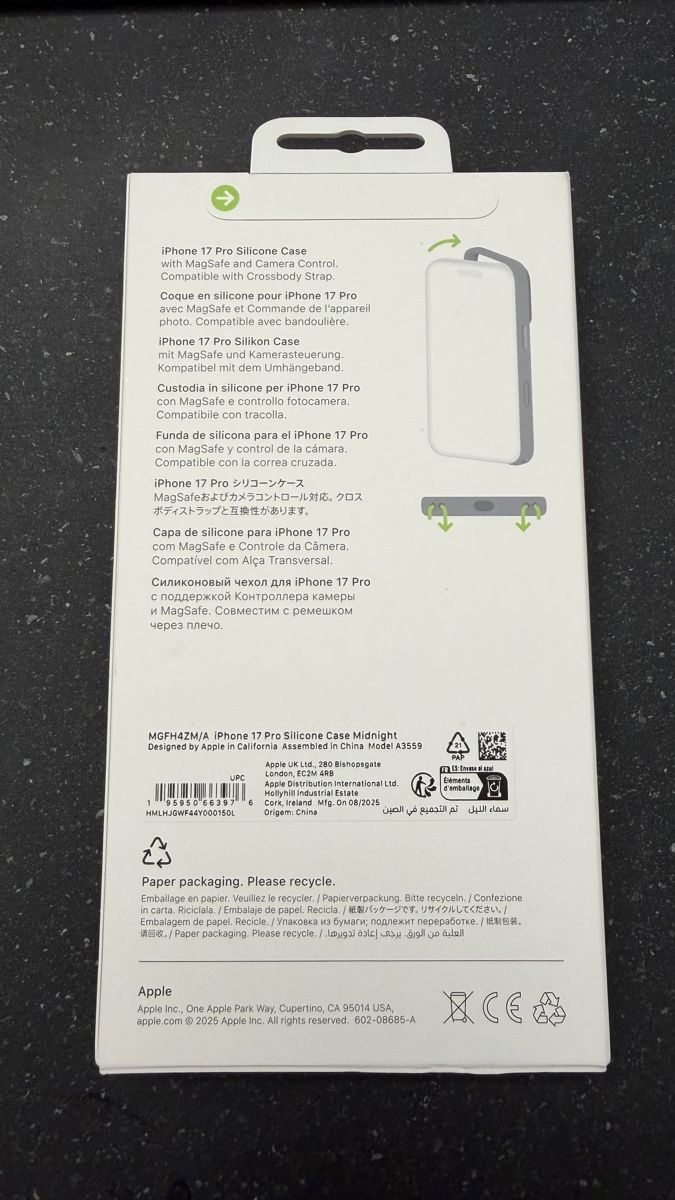 APPLE iPhone 17 Pro Silicone Case Midnight (Neu und originalverpackt ...