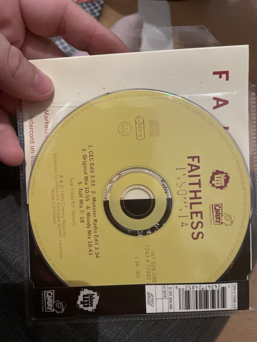 Faithless - Insomnia (Maxi-CD) - Kultsong der 90er! (Gebraucht) in ...