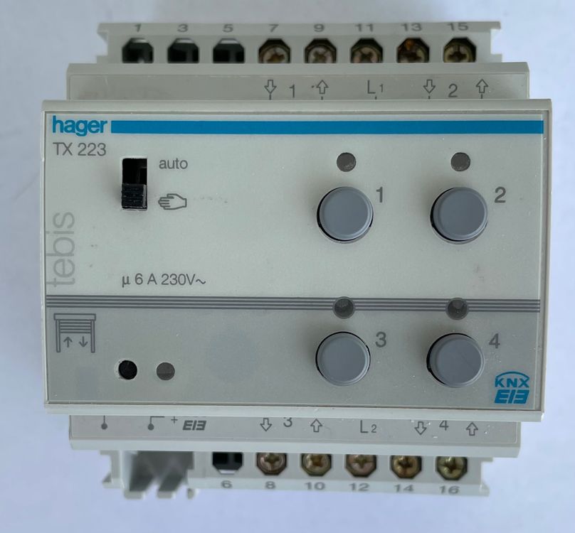 Hager tebis KNX Jalousie Aktor TX223 4 Kanal (Gebraucht) in Freienbach ...