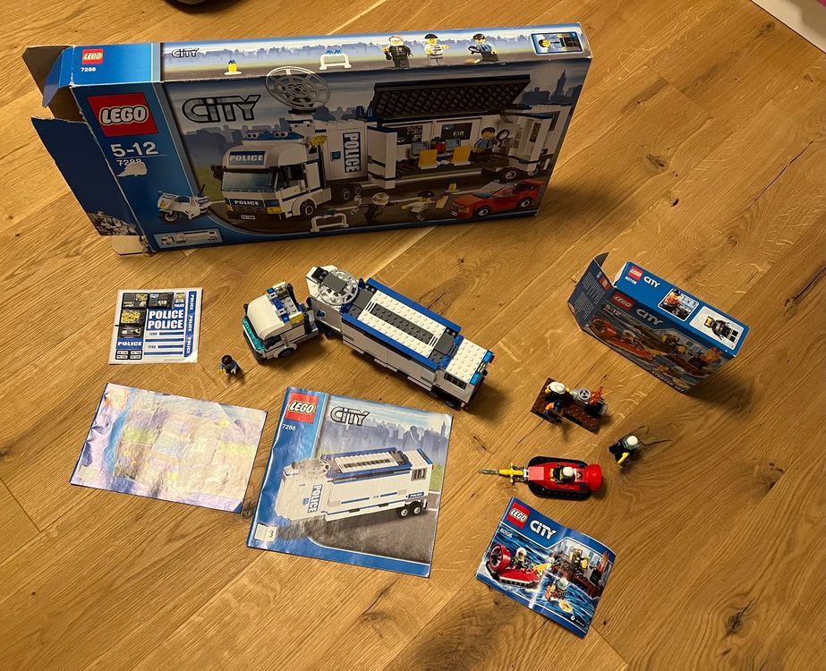 2x Lego City - 7288 Mobile Police Unit / 60106 Fire Starter | Kaufen ...