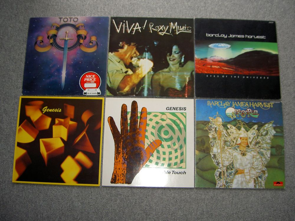 6 LP`s VINIL "GENESIS,TOTO,ROXY MUSIC,BARCLAY JAMES HARVEST" | Kaufen ...