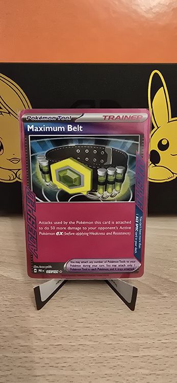 Carta Pokémon Maximum Belt - Evoluzioni Prismatiche (Nuovo (secondo la ...