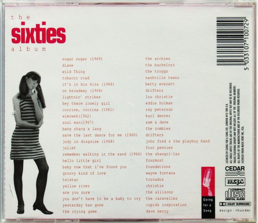 original CD THE SIXTIES ALBUM 25 Songs Dolby Surround (Gebraucht) in ...
