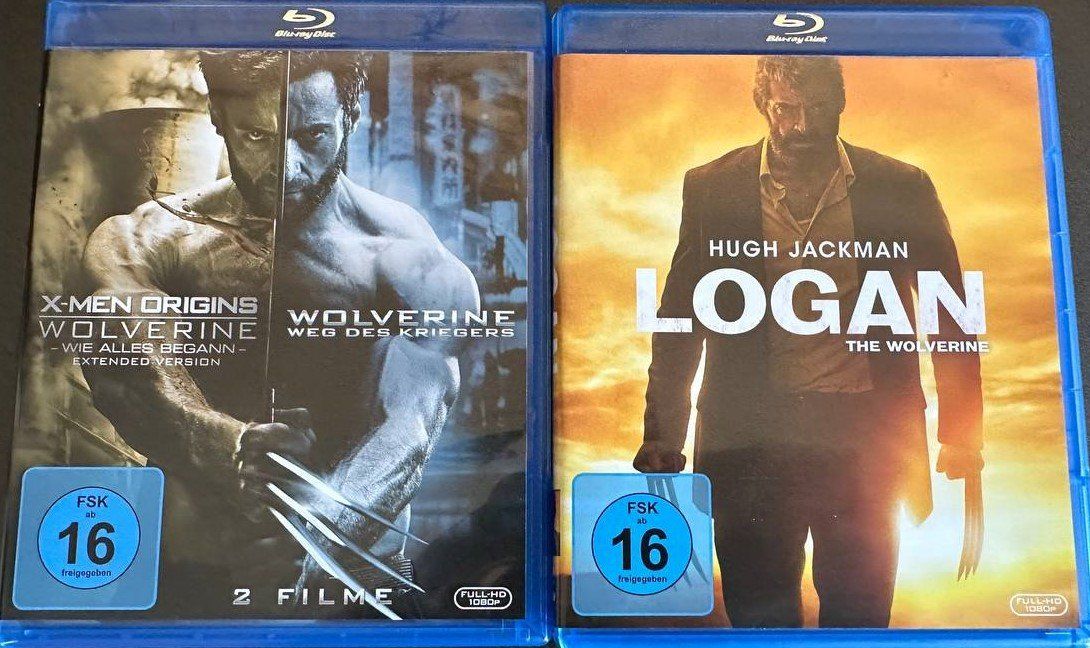 2 Wolverine Blu-ray Filme: X-Men Origins & Logan (Gebraucht) in ...