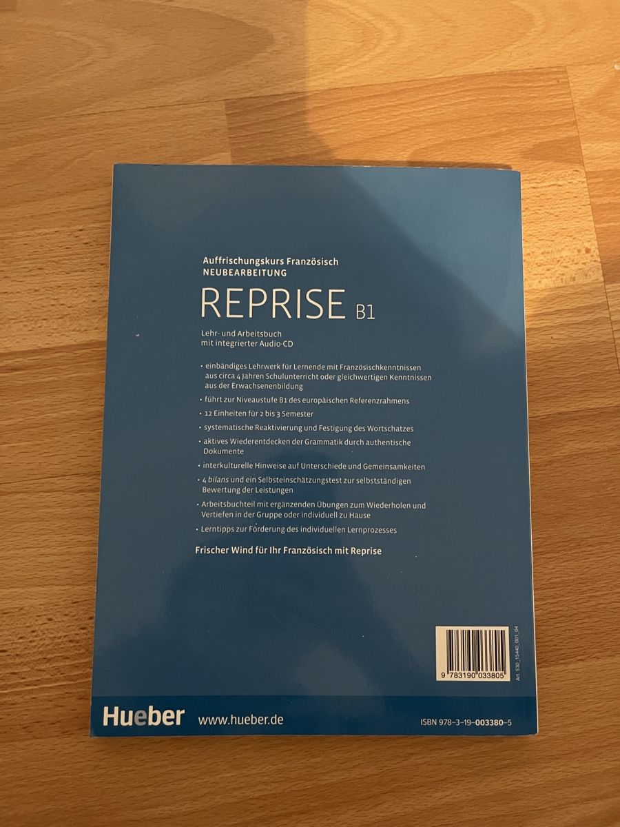 Reprise B1 Textbook: French Course, Like New Condition! (Neu und ...