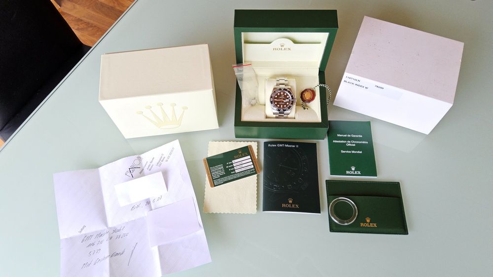 Montre Rolex GMT Master II Full set + facture réf. 116710LN (Gebraucht ...