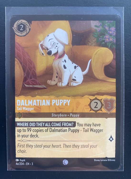 Lorcana FOIL DALMATIAN PUPPY 4e/204 EN-3 Common | Kaufen auf Ricardo