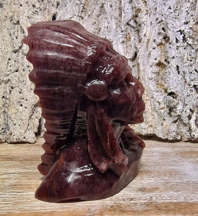 Indianer aus Erdbeerquarz 420g (Gebraucht) in Matzingen für CHF 35 – mit Lieferung auf Ricardo ...