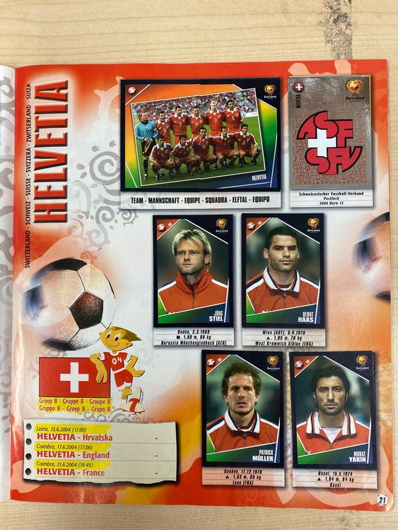 UEFA Euro 2004 Portugal -Panini Album, komplett | Kaufen auf Ricardo