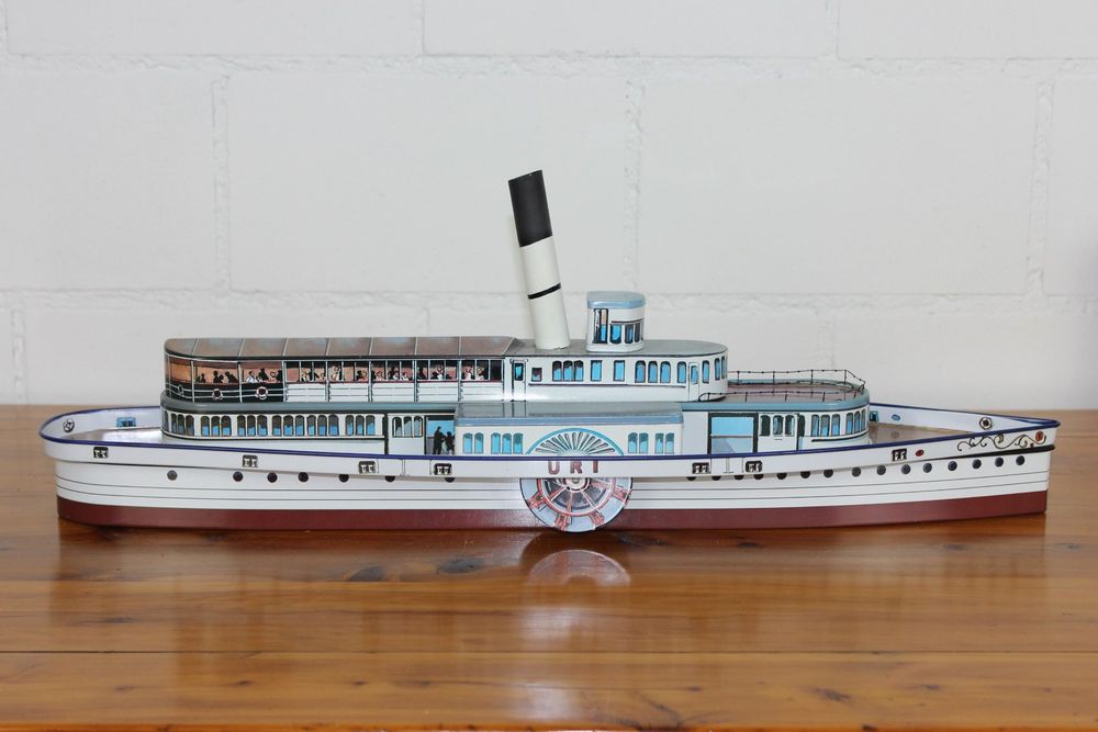 Alte Blech-Dosen LÄCKERLI HUUS Dampfschiff & Basler-Trommel (Gebraucht ...