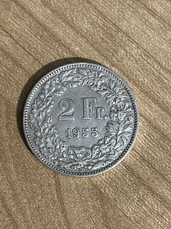 2 Franken Schweiz Silber 1955 | Kaufen auf Ricardo