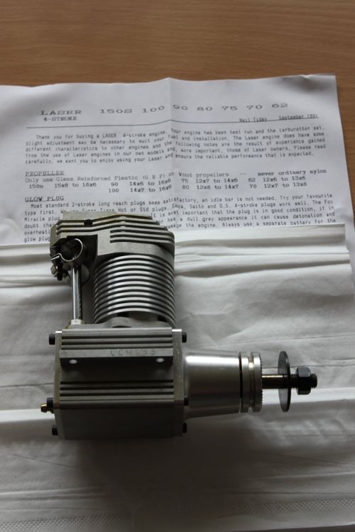 Modellmotor Laser 90 4-Takt mit Schalldämpfer | Kaufen auf Ricardo