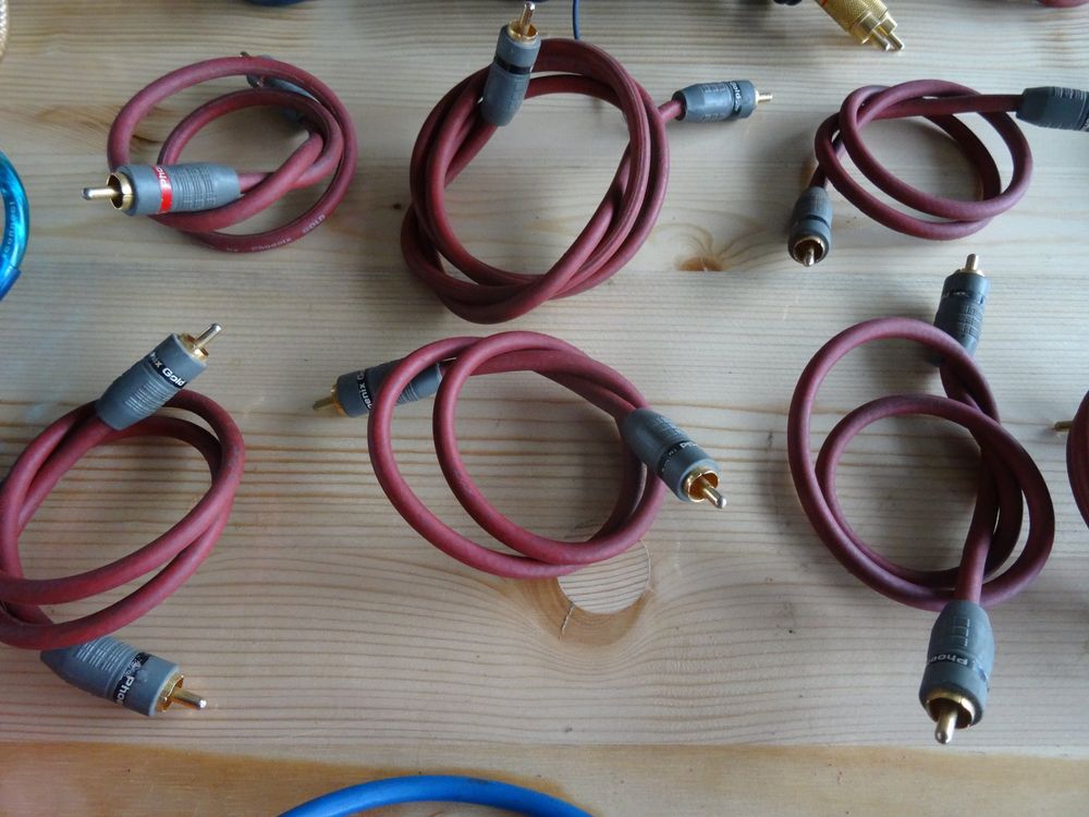 Cinch Kabel Subwoofer Kabel 40 Stück für Stereoanlagen Auto | Kaufen ...