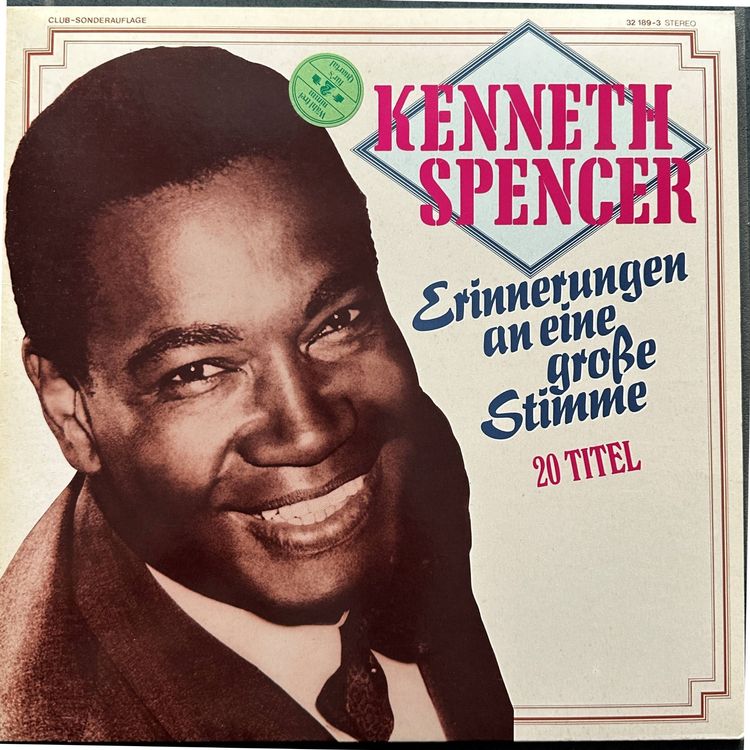 Kenneth Spencer - Erinnerungen an eine grosse Stimme (Gebraucht) in Feldbach für CHF 3 – mit ...